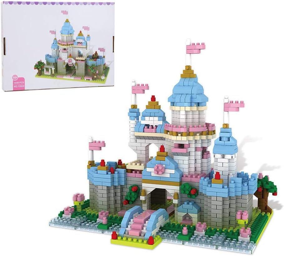 1048PCS Castle Building Blocks, Fantasy DIY Mini Bricks Architecture ...