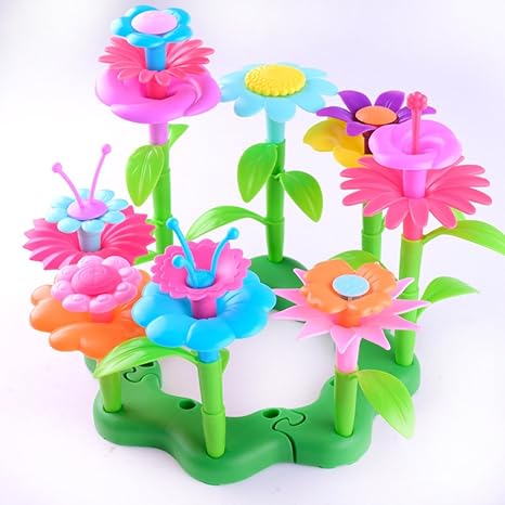 46 Parts TOYMYTOY Bouquet Floral Arrangement Playset Creative ...