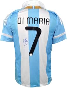 Angel Di Maria Autographed Jersey - Argentina - GA - Autographed Soccer ...