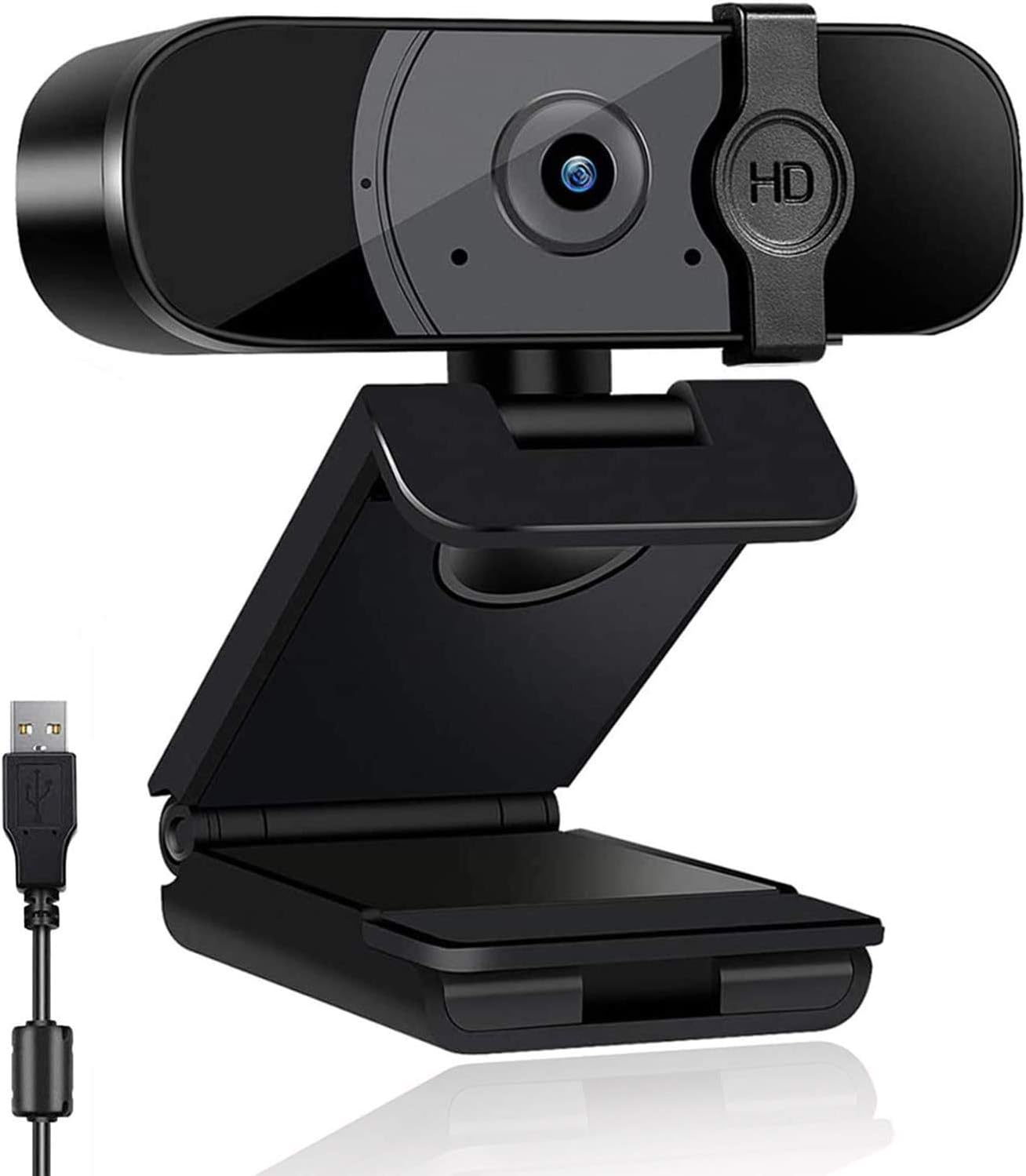 Taotuo 2K Webcam with Microphones, USB Webcam with Privacy Shutter, Web ...