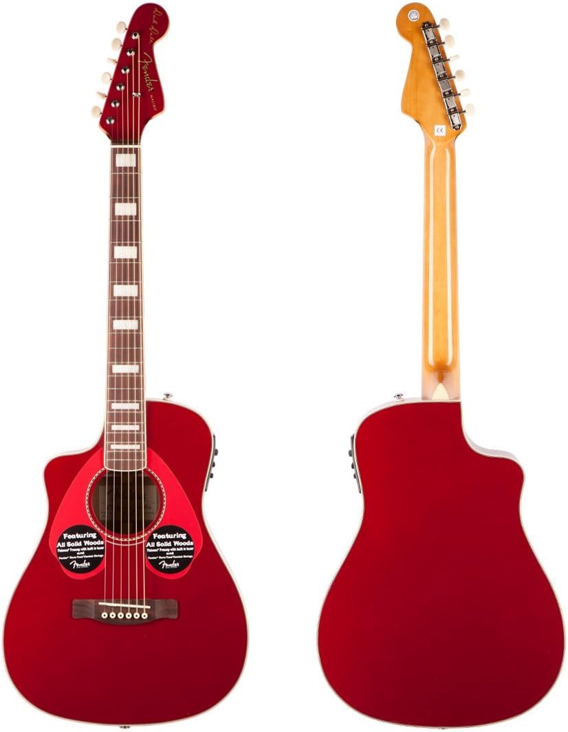 Amazon.com: Fender Dick Dale Signature Malibu SCE Left Handed Acoustic ...