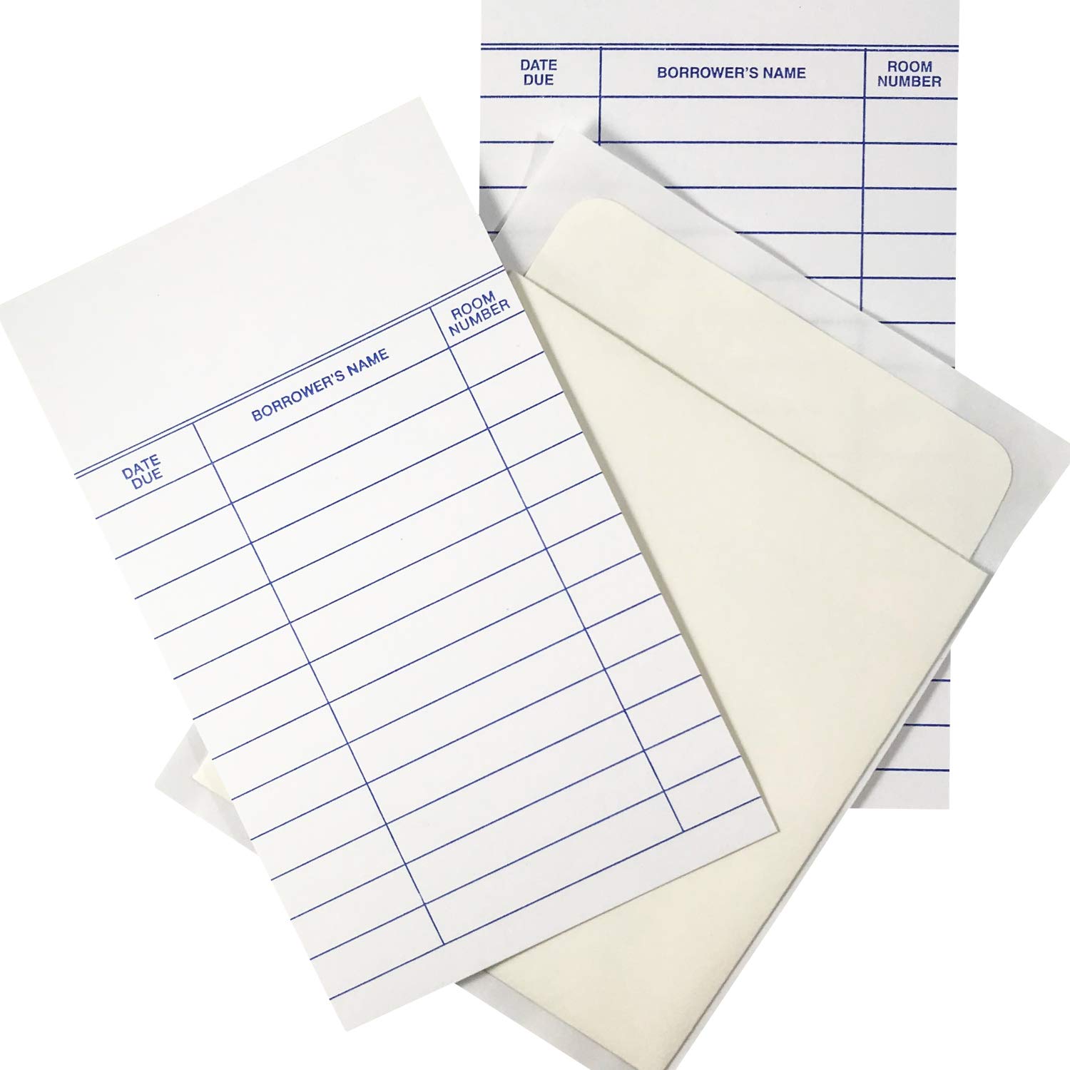 My Legacy Way 100 Library Book Pockets and Cards- Professional Grade ...