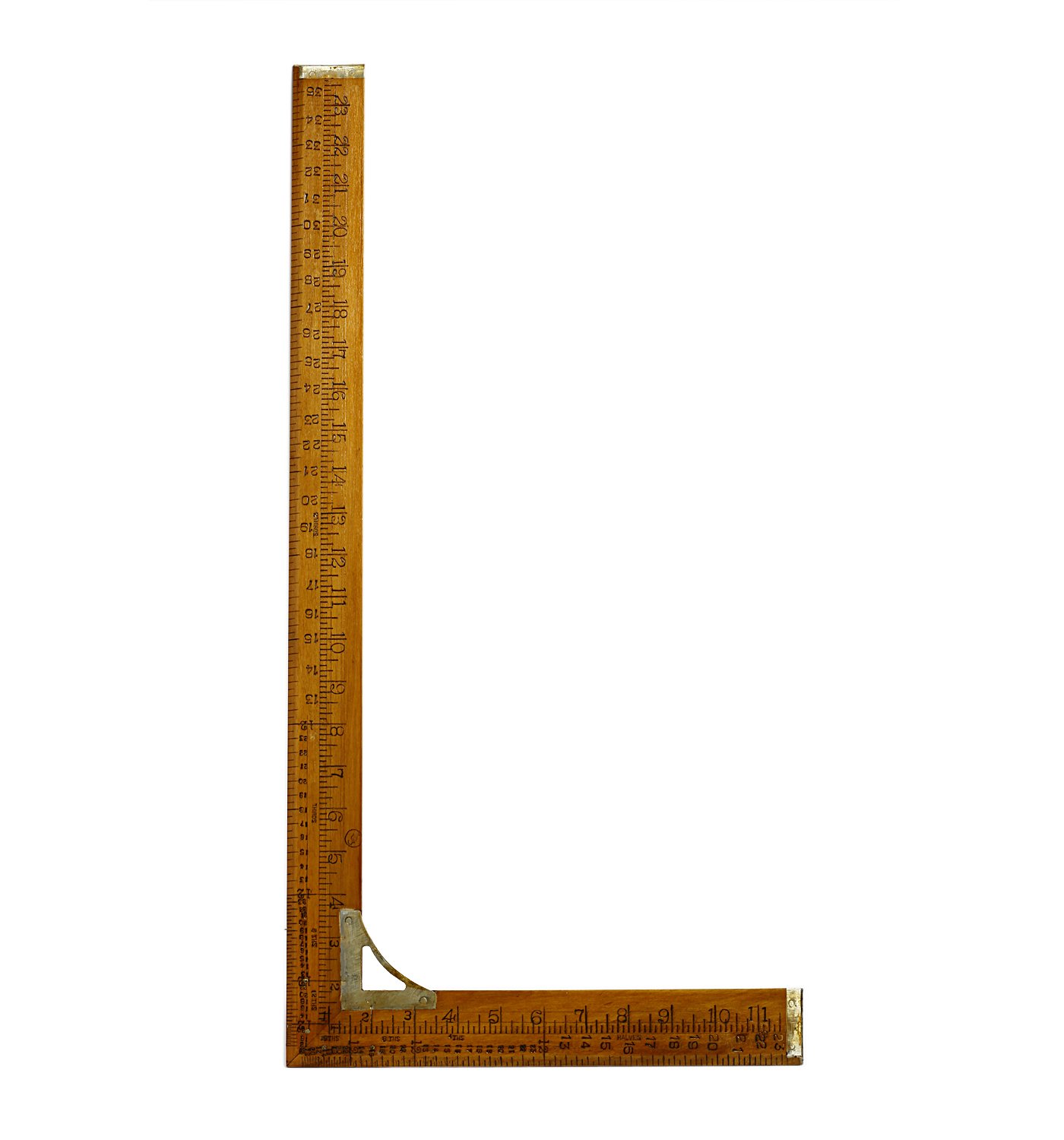 designers den l-scale wooden ruler-tailoring scale for measuring ...