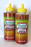 Amazon.com : Nathan's Famous, Coney Island Mustard, Squeeze Bottle ...