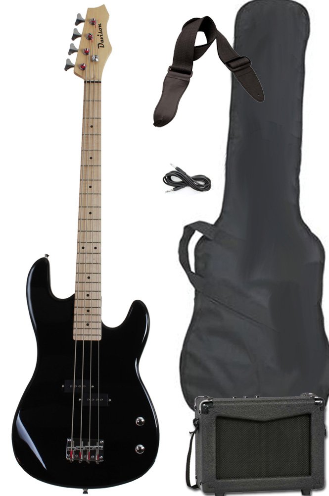 Full Size Electric Bass Guitar Starter Beginner Pack with Amp Case ...