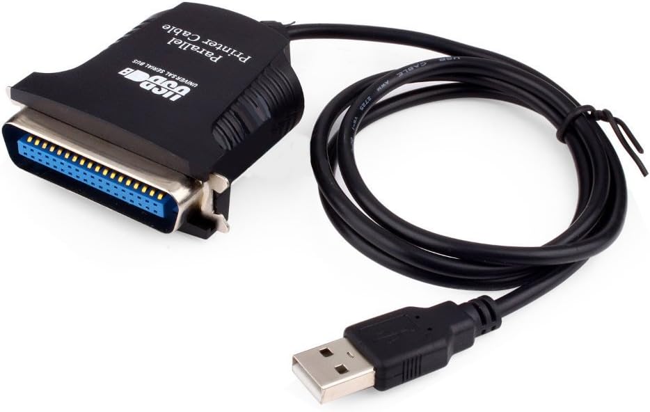 thinkmobile USB 2.0 to Parallel IEEE 36 pin DB36 Printer Adapter Cable ...