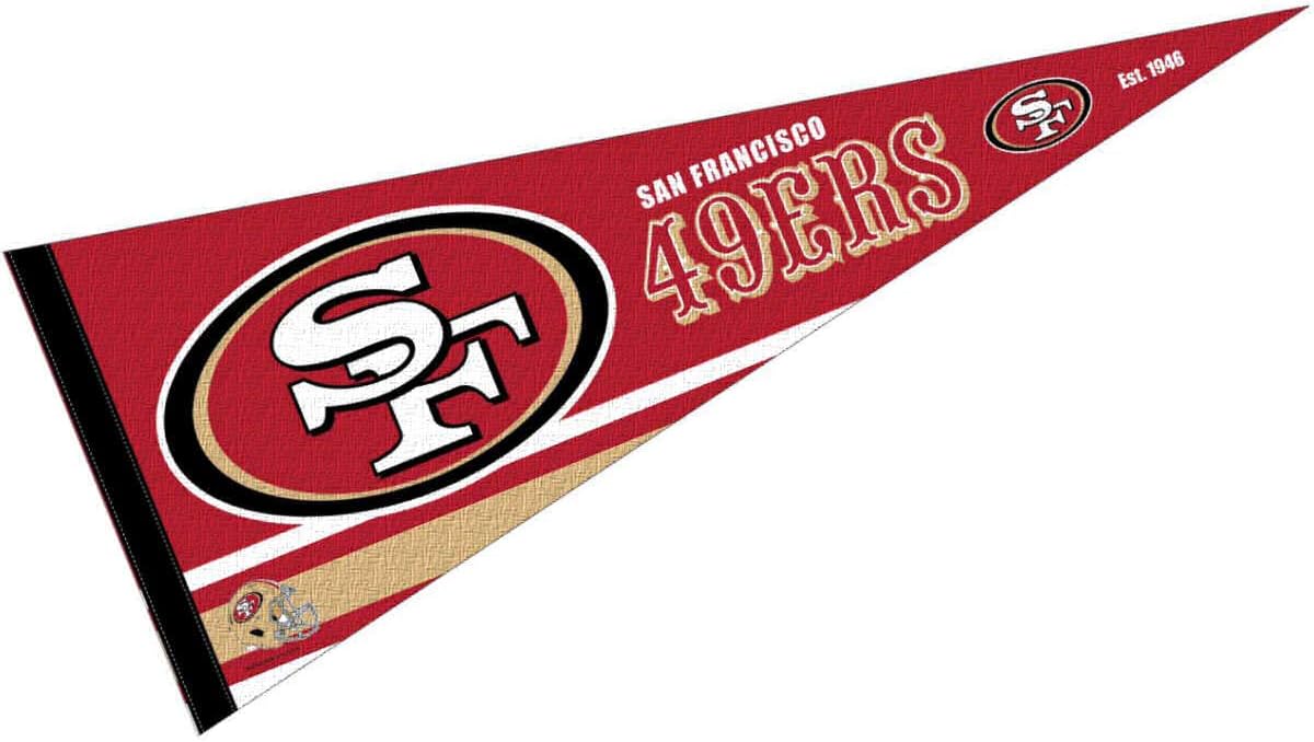 Amazon.com : WinCraft San Francisco 49ers Pennant Banner Flag : Sports ...
