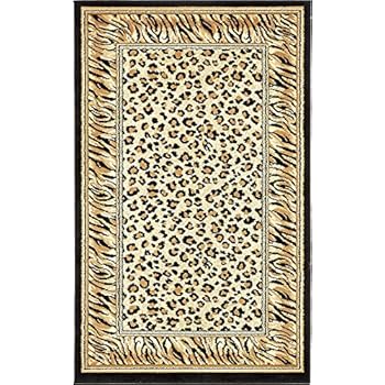 Amazon.com : Modern Area Rugs 2x3 Door Mat Indoor Brown Cheetah Leopard ...