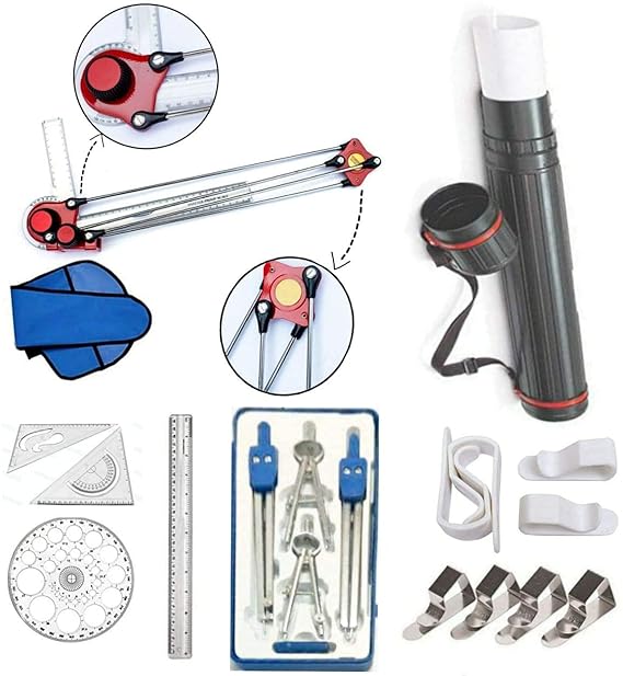 ORFORX Mini Drafter Contains Sheet Container Tube, Scales, Procircle ...