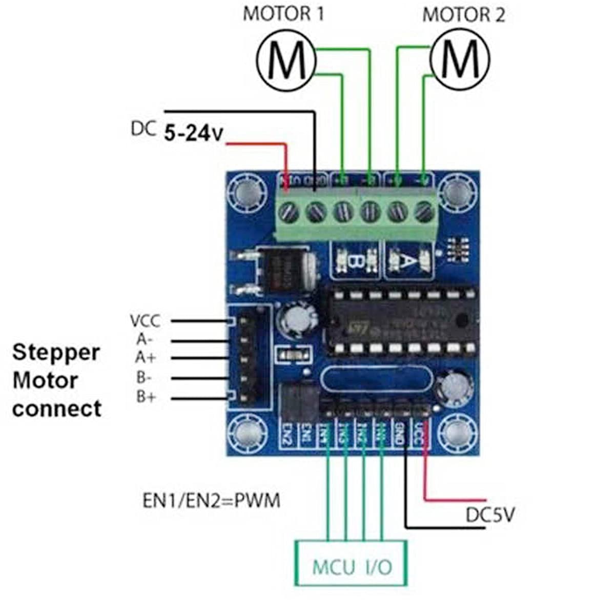 Mua Youmile 2 pcs L293D Motor Driver Expansion Board Mini 4CH 4 Channel ...