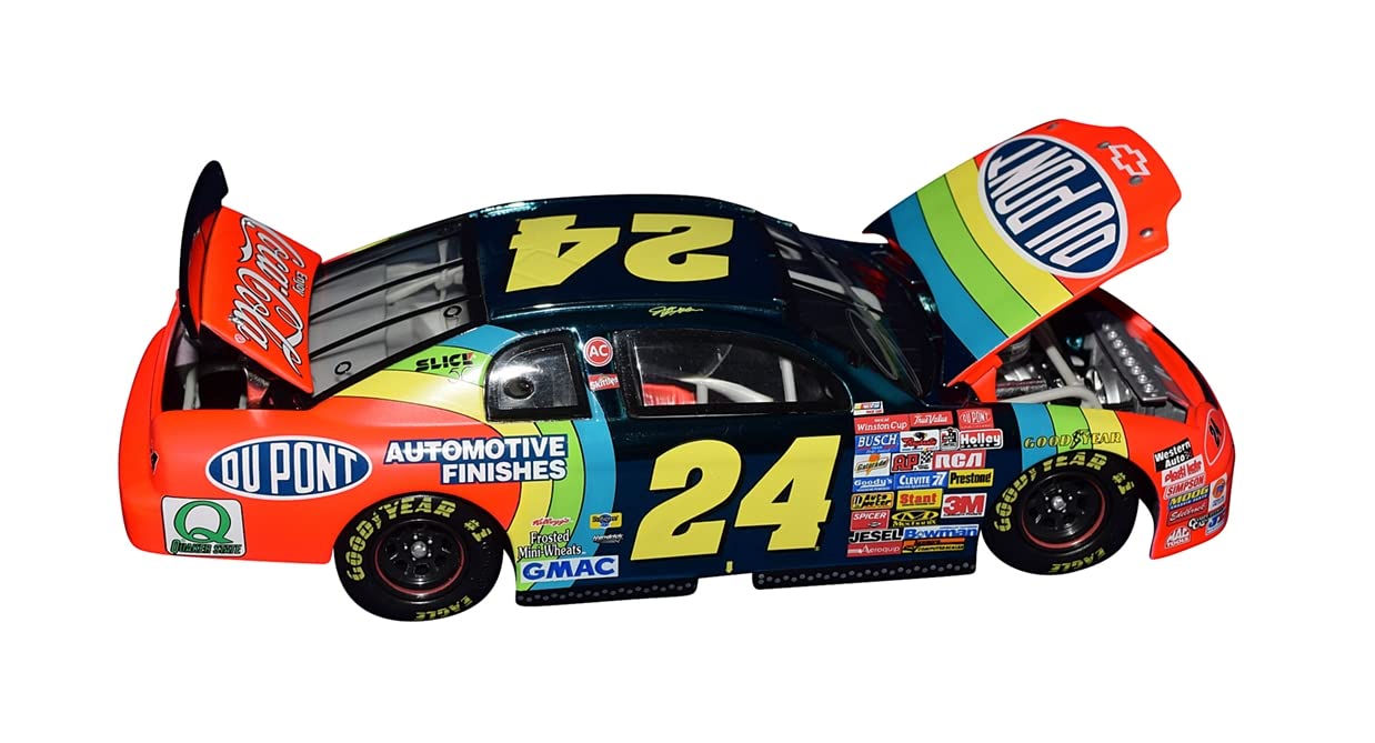 AUTOGRAPHED 1996 Jeff Gordon #24 DuPont Rainbow CHEVY 400TH WIN ...