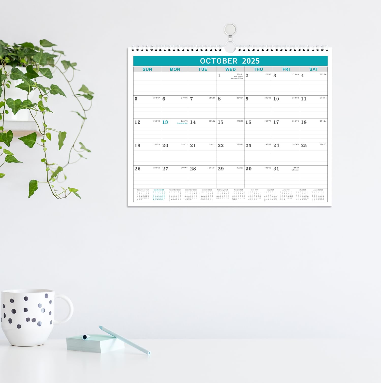 Calendar 2025-2026, 16 Months Wall Calendar 2025 From March 2025 To ...