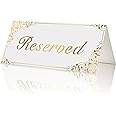 Amazon.com: 18 Pack Gold Reserved Table Signs for Wedding Party ...
