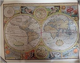 Carte du Monde 1651 - Map of the World 1651 Print Reproduction - Poster ...