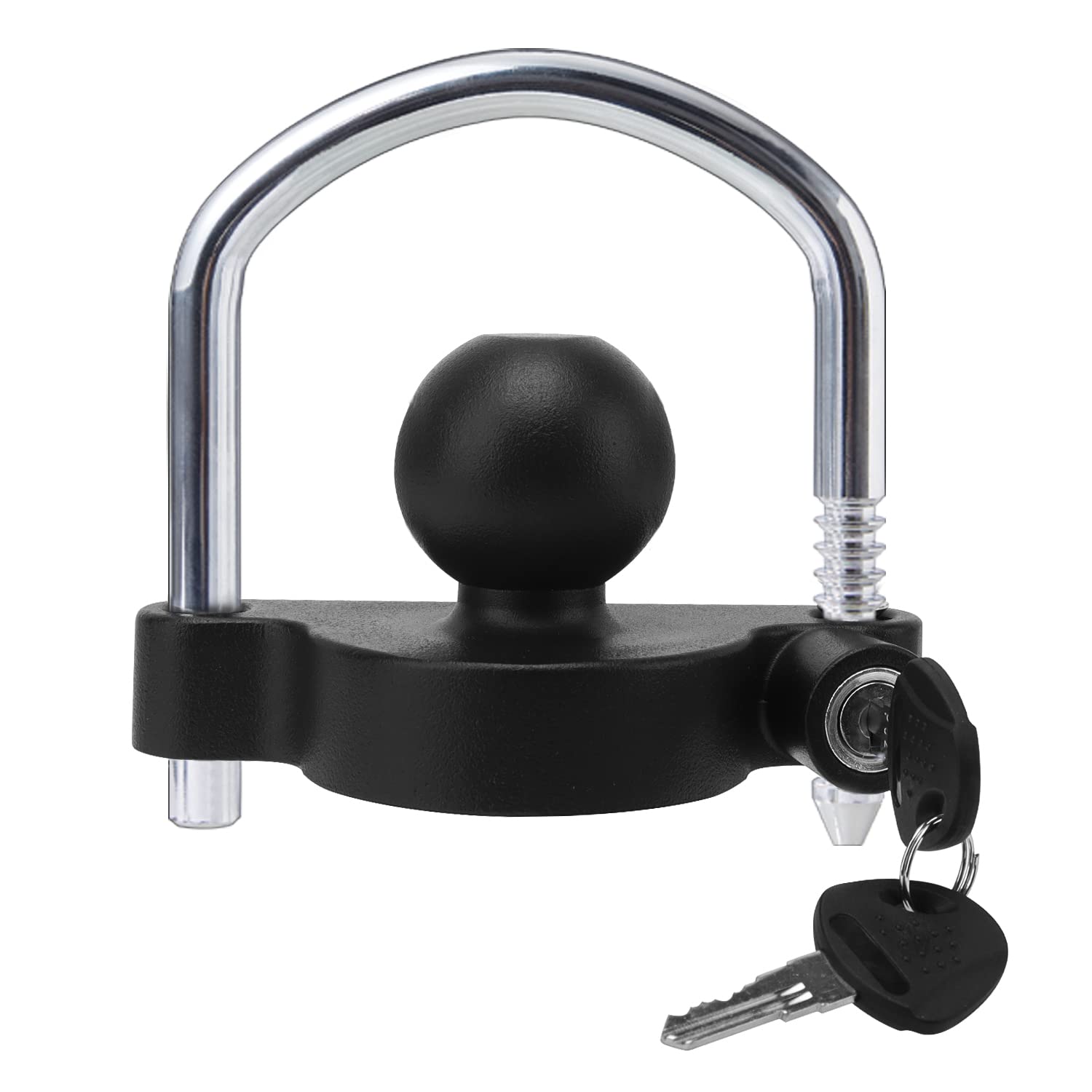 METOWARE Trailer Coupler Lock Universal Adjustable Heavy-Duty Steel ...