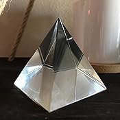 Amazon.com: Amlong Crystal Clear Pyramid 2.75 inch High with Gift Box ...
