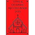 Tithe & Offering Record Book: Financial Record Book for a Small Church ...