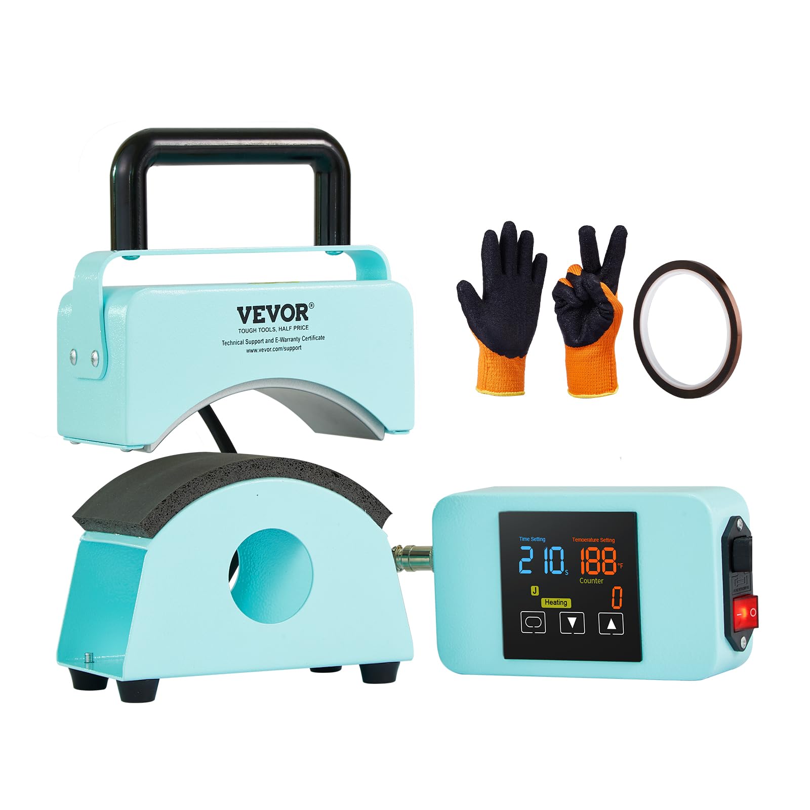 VEVOR Hat Press Machine, Mini Hat Heat Press for Caps with Integrated ...