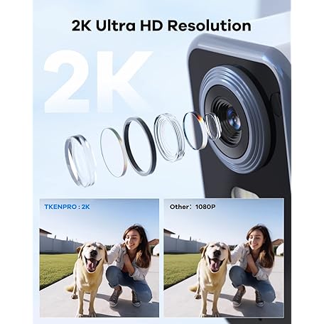 Mua TKENPRO 2K Security Cameras Wireless Outdoor with PIR Detection ...