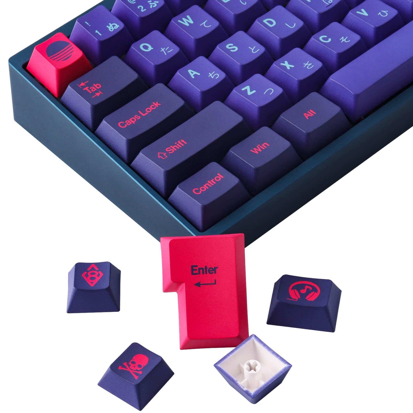 Mua Hyekit PBT Keycaps 158 Keys Laser Keycaps Cherry Profile Dye ...