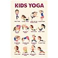 Amazon.com: Kids Yoga Poster Kid Chakra With Poses For Childrens ...