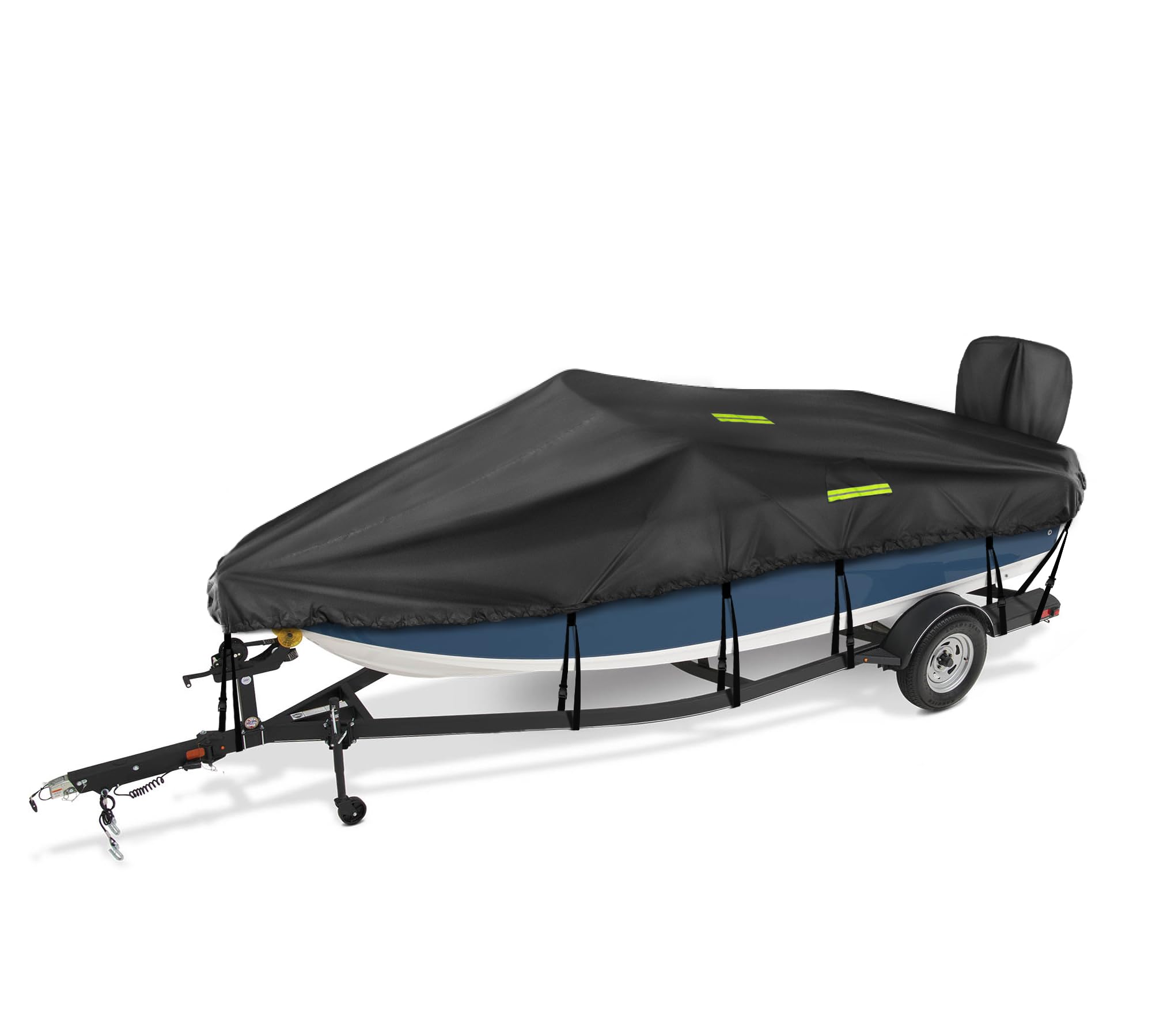Sasupfe 17-19 ft Boat Cover with Reflective Strips Heavy Duty 600D ...