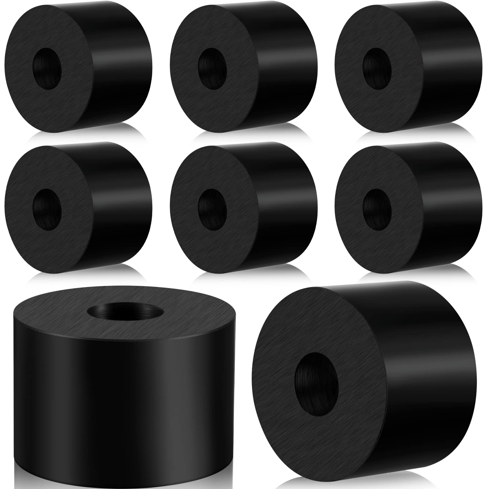8 Pcs Multi Purpose Rubber Spacer 1 1/2 Inch OD x 1/2 Inch ID x 1 Inch ...