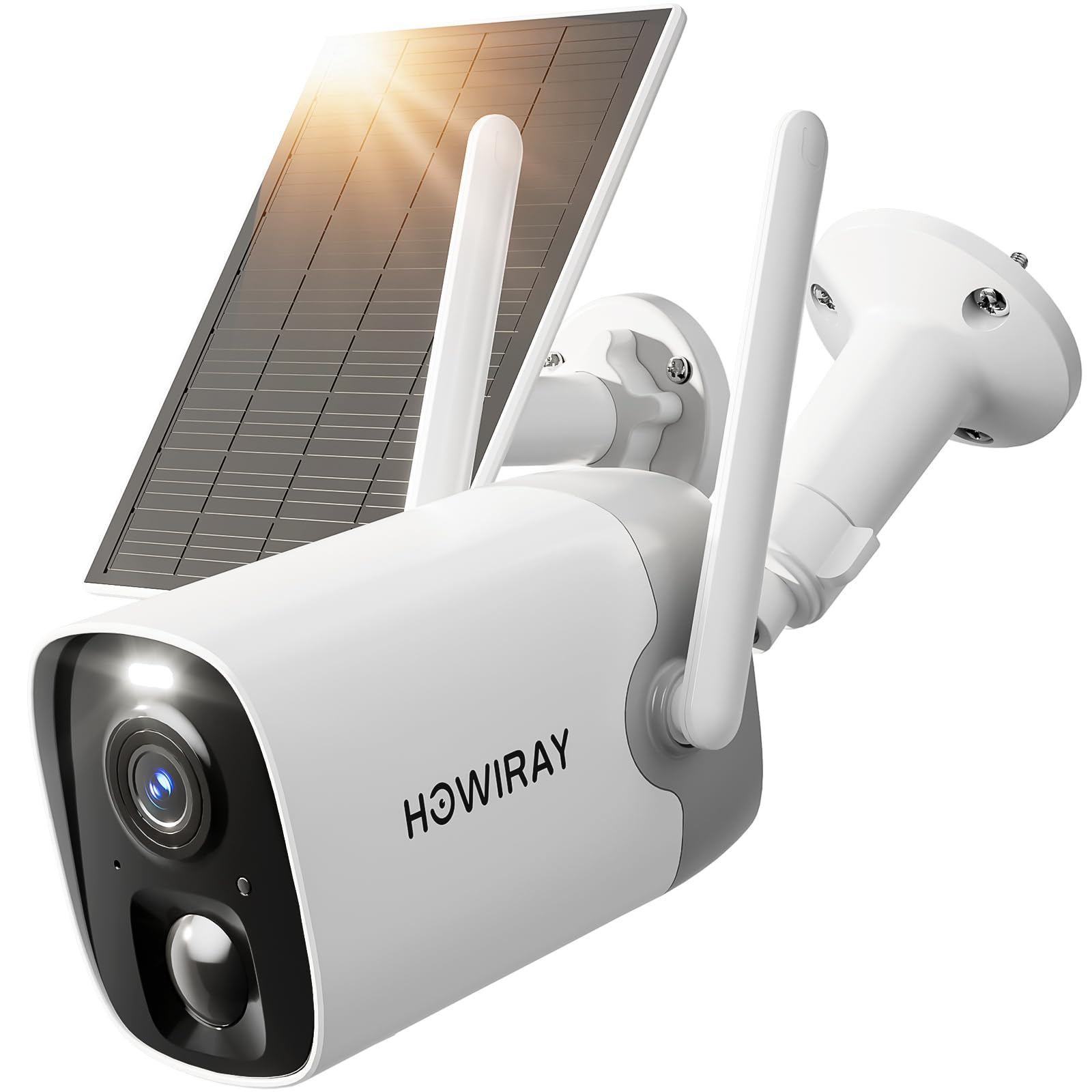 Solar Security Cameras Wireless Outdoor-100% Wire-Free Battery Powered ...