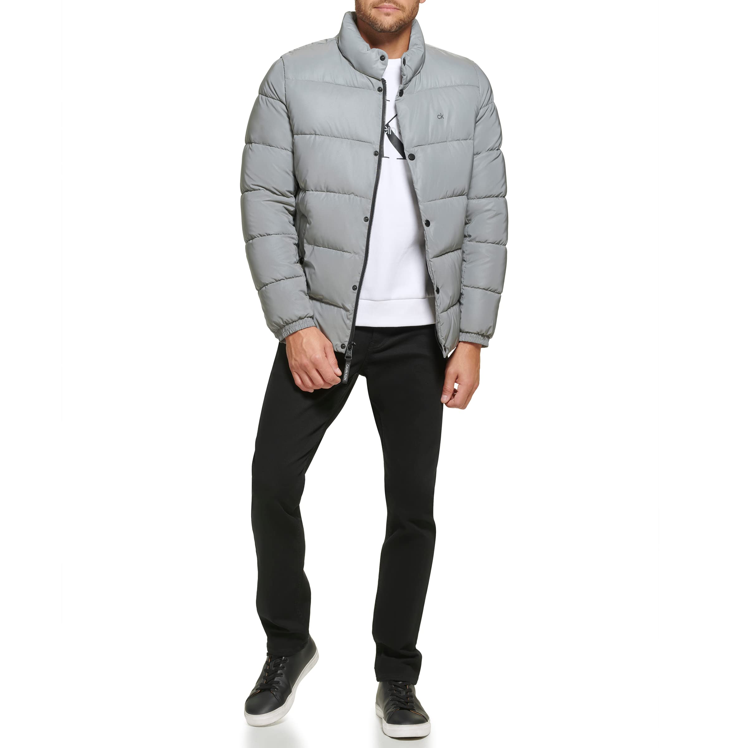 Mua Calvin Klein Men's Snap Front Puffer Jacket trên Amazon Mỹ chính ...