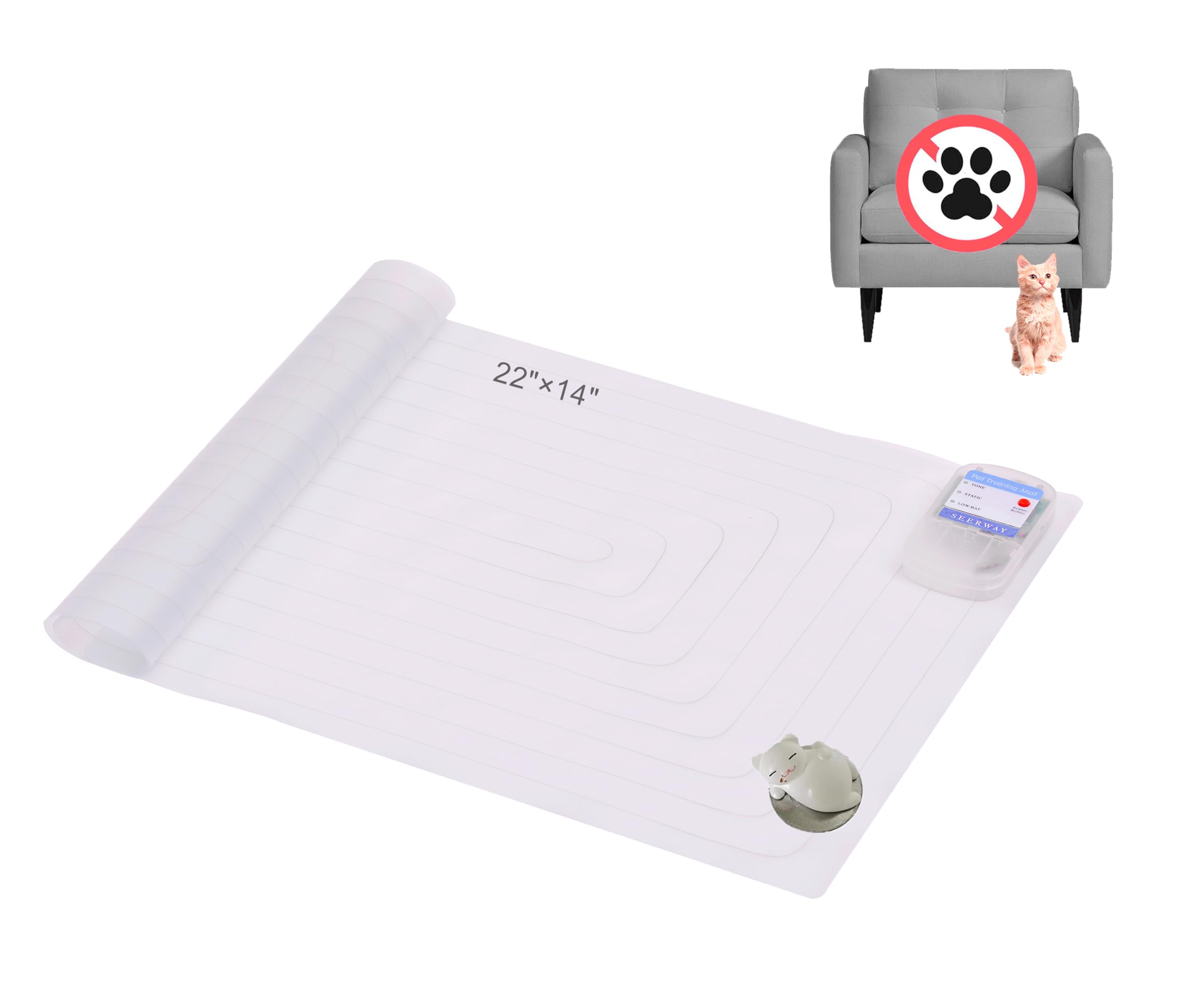 SEERWAY Scat Pet Shock Mat with Tester, Shock Pads for Dogs and Cats ...