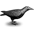 Amazon.com: NACH Cast Iron Crow Statue, Head Up Raven, Large Garden ...