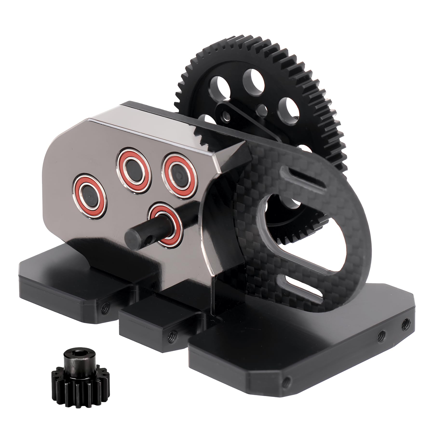 AMK 1/10 Transmission Aluminum 2Low Transmission Overdrive Gearbox Set ...