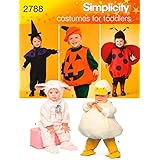 Amazon.com: 1993 Simplicity Halloween Costume Sewing Pattern 8582. Baby ...