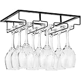 Amazon.com: FOMANSH Wine Glass Rack - Under Cabinet Stemware Wine Glass ...