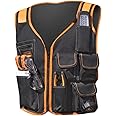 LIANXUE Work Vest Tool Vest Zipper Bag Multi-Pocket Safety Maintenance ...