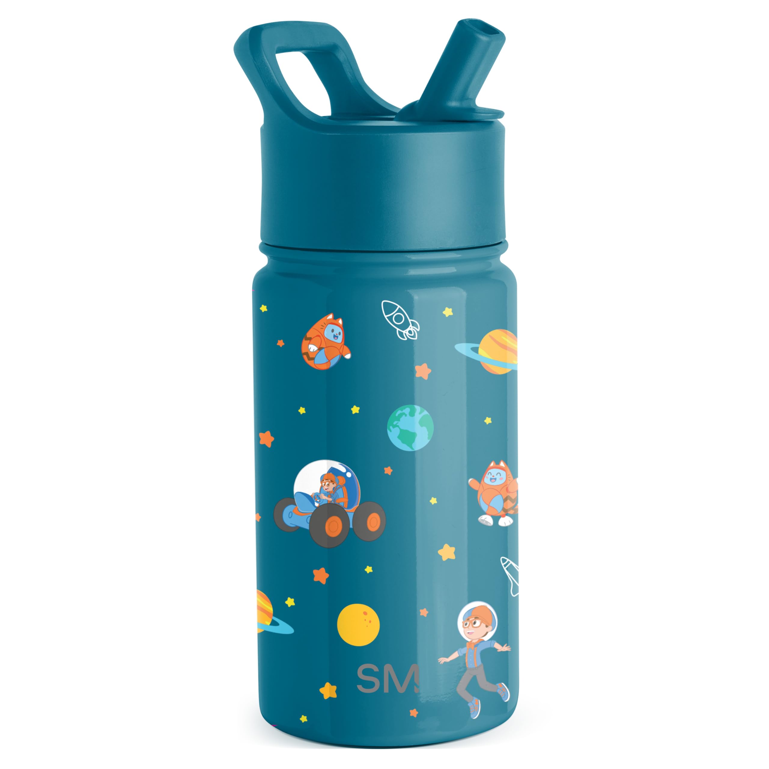 Simple Modern Blippi Kids Water Bottle with Straw Lid | Insulated Stainless Steel Reusable ...