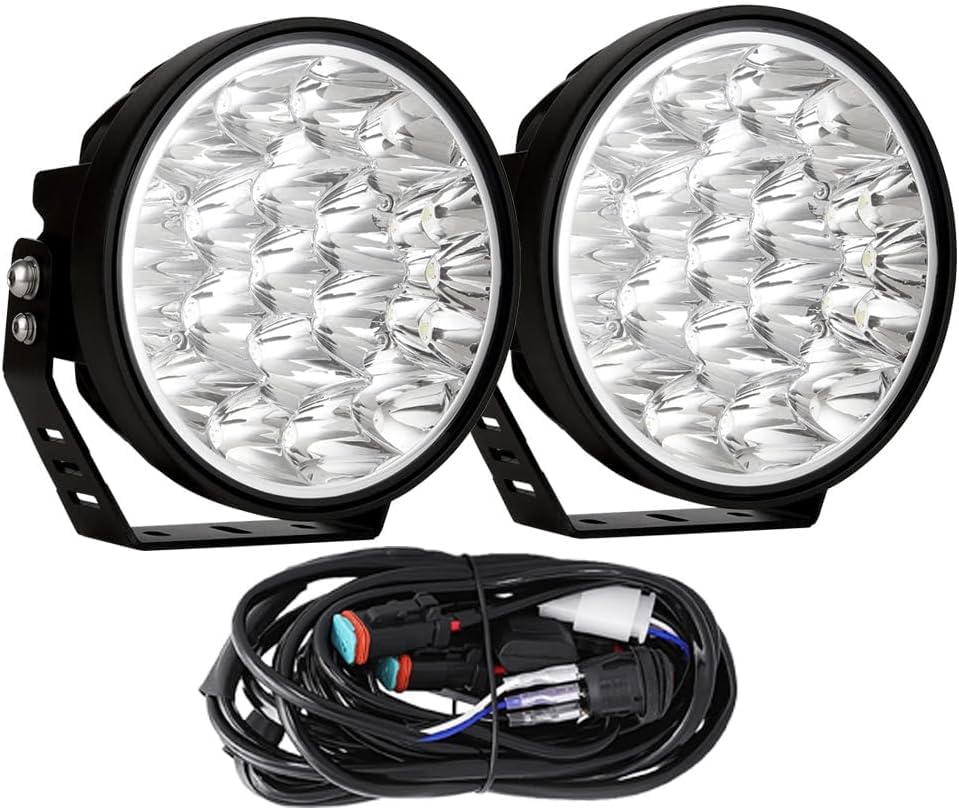 BIGLION.X 7Inch LED Offroad Lights Round 2PCS 210W 32000LM spotlights ...