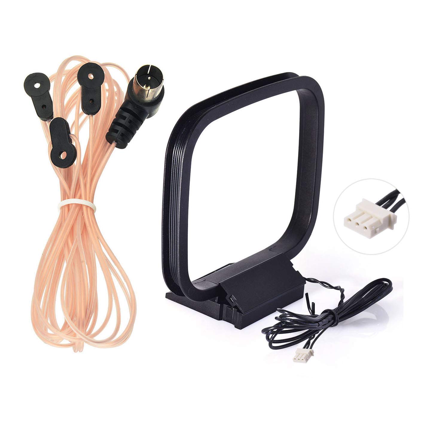 Mua AM Antenna 75 Ohm FM Dipole Antenna 3-Pin AM Loop Antenna for Sony ...