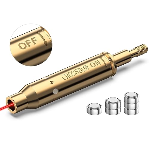 MidTen Crossbow Laser Bore Sight with On/Off Switch Red Laser Bow ...