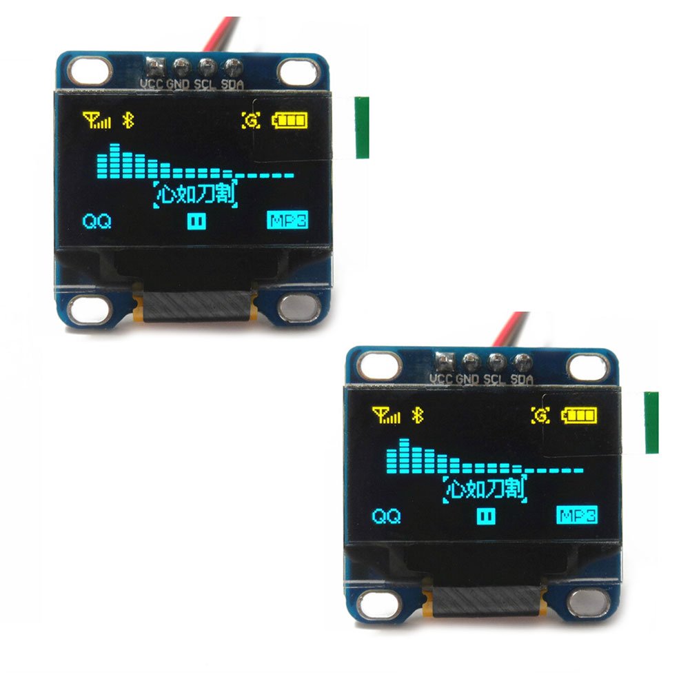 Mua DIYmall 0.96 Inch Blue Yellow OLED Display Module I2C Serial 128x64 ...