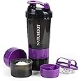Amazon.com: NATUREKIT Shaker Bottle,Protein Shaker with Powder Storage ...