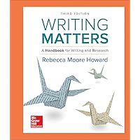 Writing Matters: A Handbook for Writing and Research (Comprehensive ...