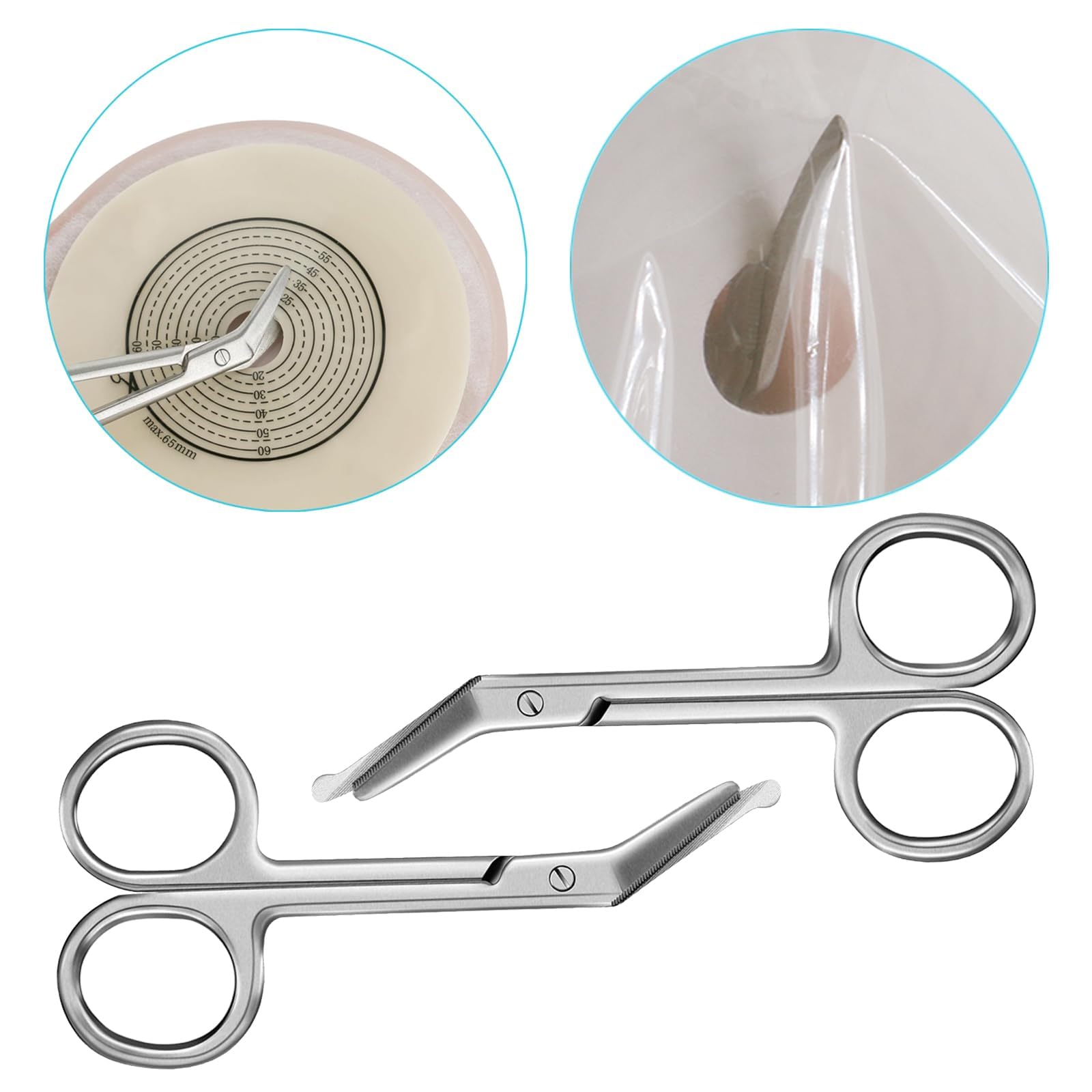 2-Piece Ostomy Scissors, Ostomy Supplies For Ostomy Care, Colostomy ...