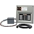 Generac 6853 Home Link Upgradeable 30 Amp Transfer Switch Kit with 10' Cord and Resin Power ...