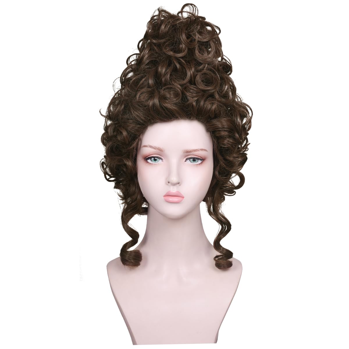 FantaLook Short Curly Updo Beehive wig Synthetic Fiber Queen Hair Funny ...