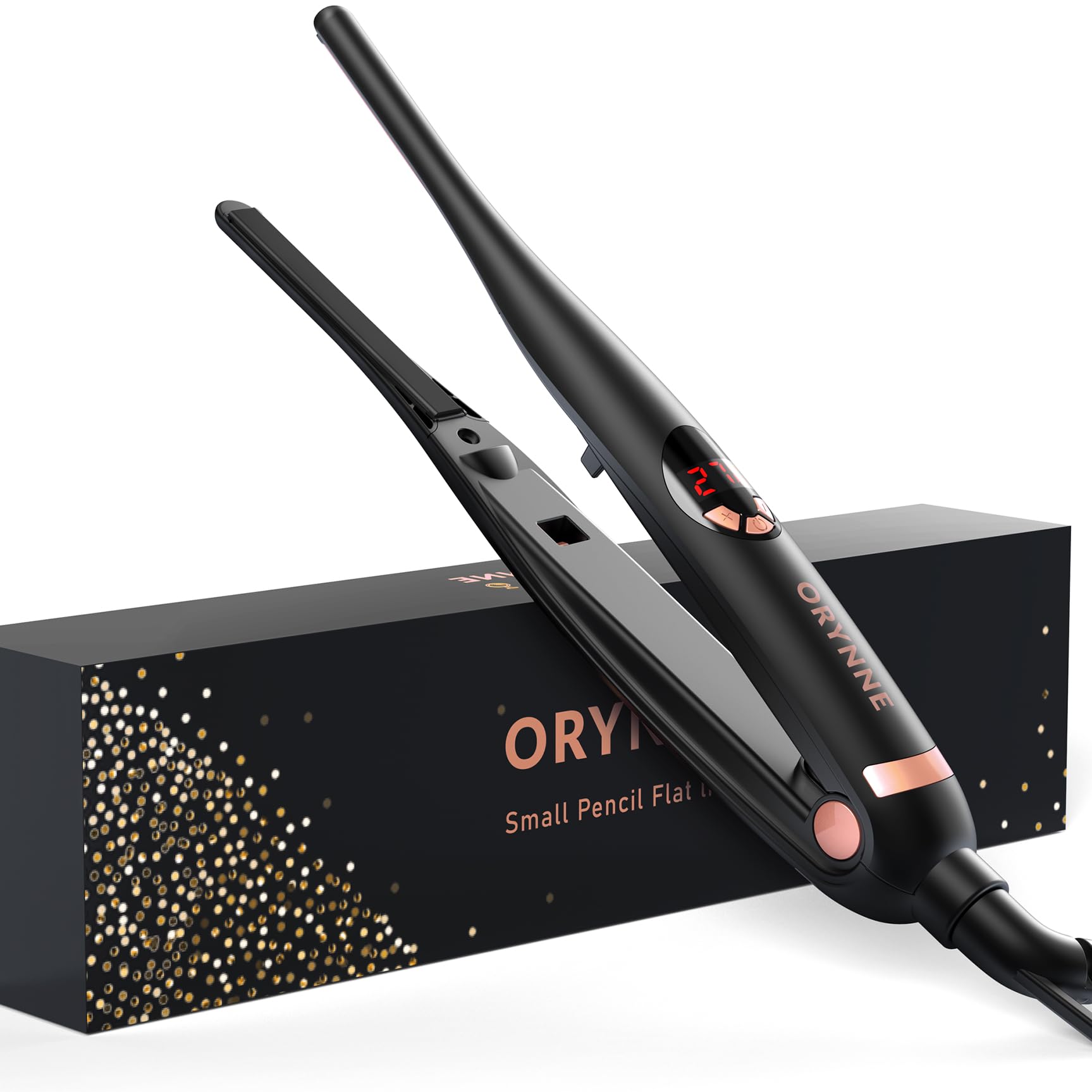 ORYNNE 3/10'' Small Flat Irons for Short Hair Pixie Cut, 5s Ultra Fast ...