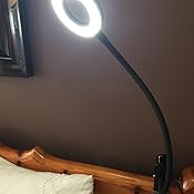 Bonlux LED Clip Light USB Bedside Clamp Lamp Flexible Dimmable, Clip on ...