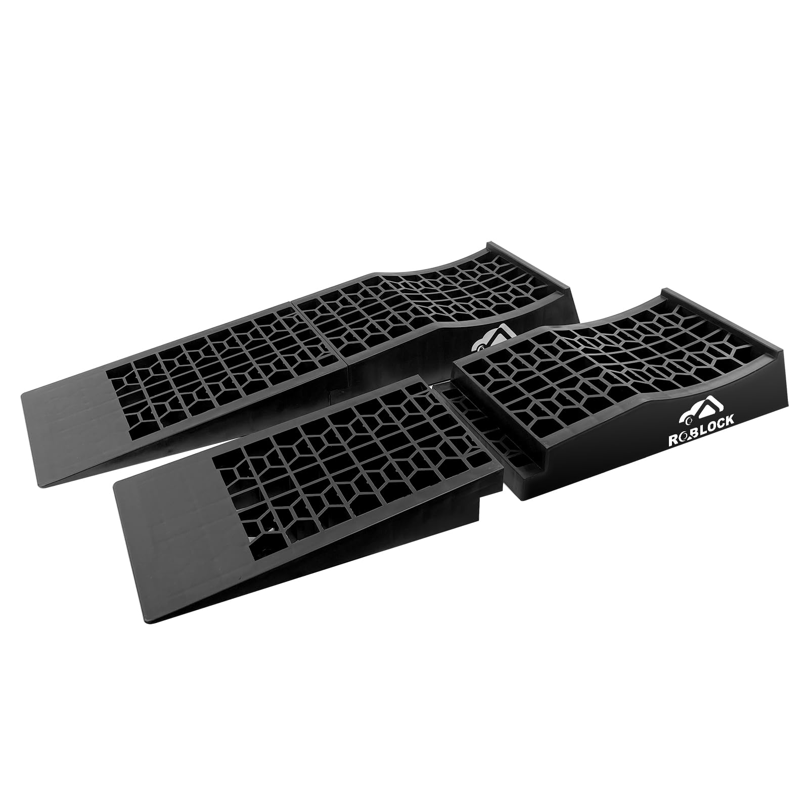 ROBLOCK Removable Low Profile Car Ramps for Jack Support and High Lift ...