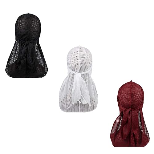 DIY Military Camouflage Premium Silky Durags with Long Tail Colorful ...