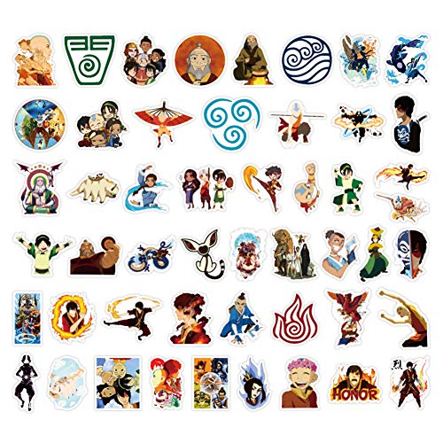 Avatar The Last Airbender Stickers, 50PCS Cartoon Anime Stickers for ...